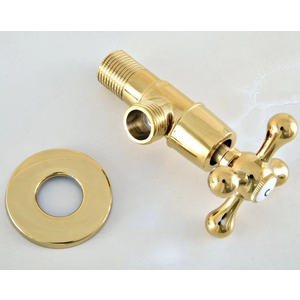 Shiny Gold Angle Valve #202350 – TIC Bathrooms