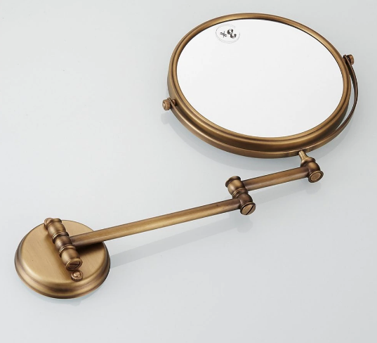 Brass Double Sided Magnification Vanity Mirror - Wall Mount #201819 ...