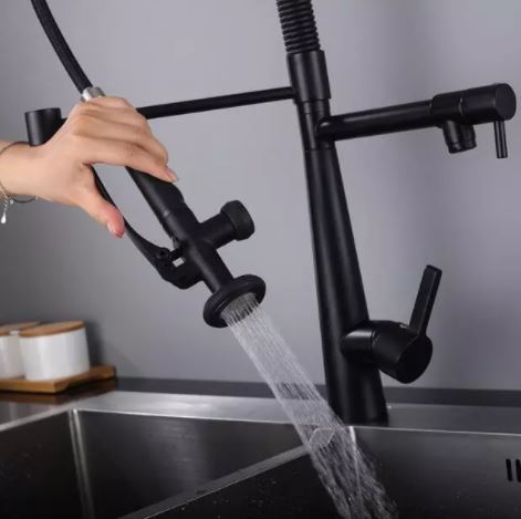 Black Dual Kitchen Mixer #201843 – TIC Bathrooms