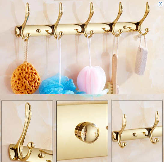 Shiny Gold Robe Hook #20234 – TIC Bathrooms