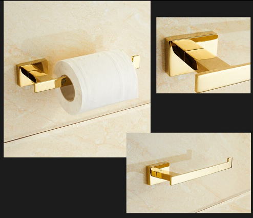 Gold Modern Toilet Roll Holder #20253 – TIC Bathrooms
