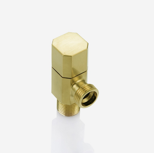 Brushed Gold Angle Valve #20255 – TIC Bathrooms