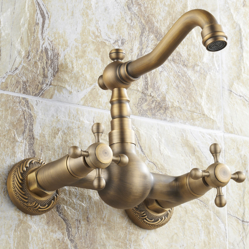 Antique Wall Mounted Classic Basin Mixer #201722 – TIC Bathrooms
